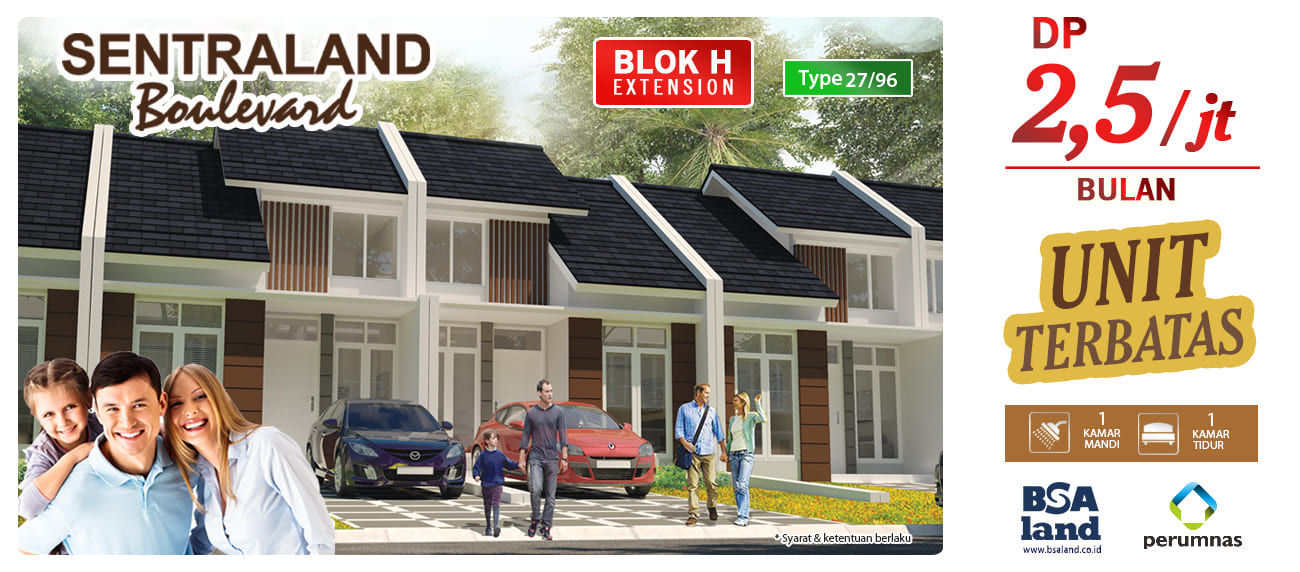 Sentraland Paradise - Kavling dan Ruko | Info Detail (Harga + Denah)